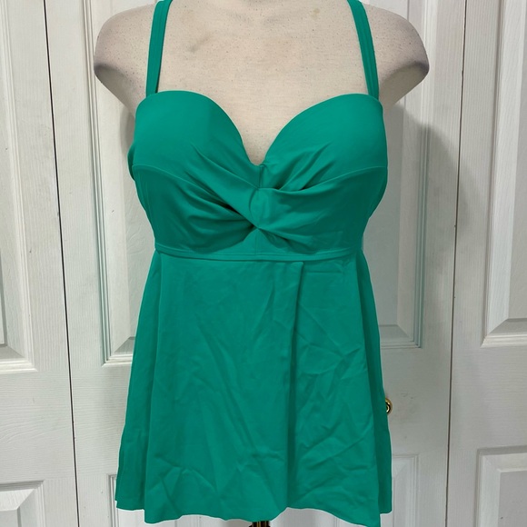 torrid | Swim | Torrid Green Tankini Top Size 3f | Poshmark